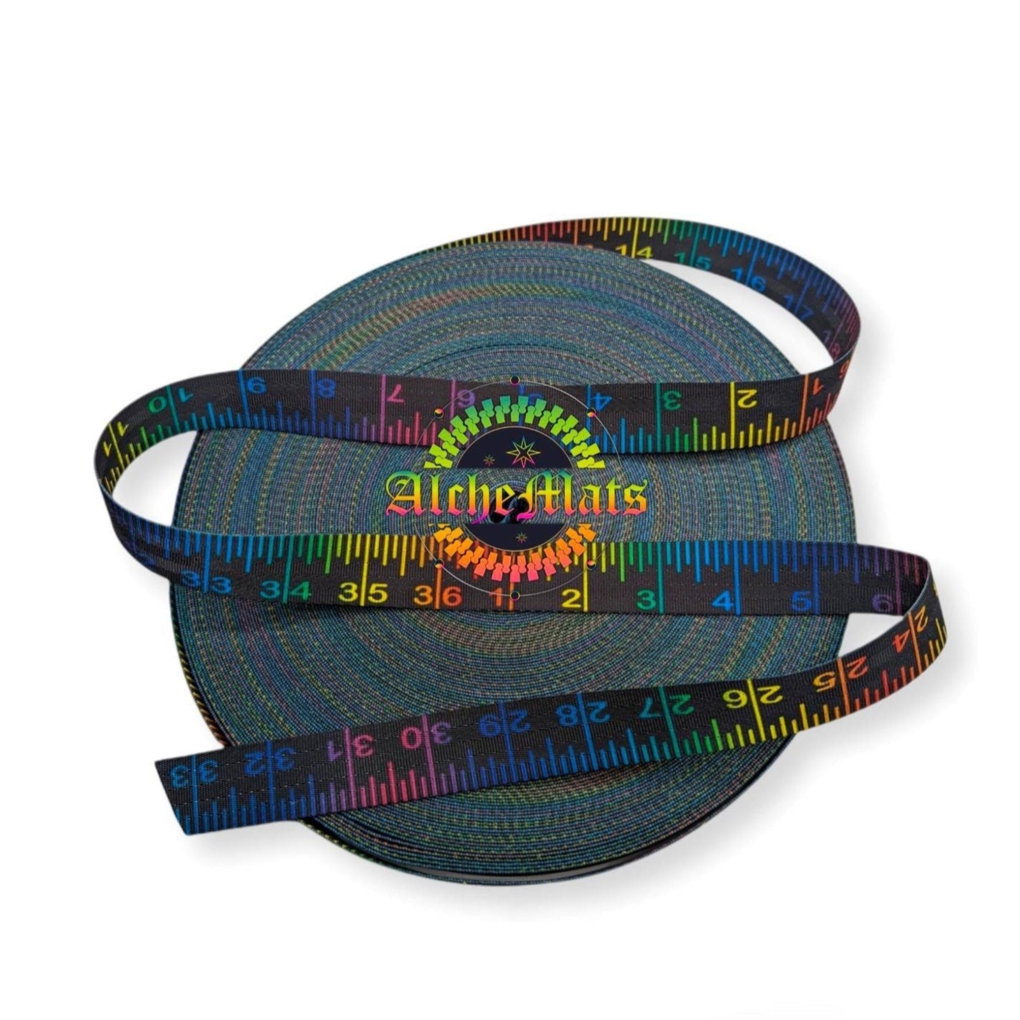 Webbing - Rainbow Measuring Tape - 1" – Basic Crafts by Alchemats